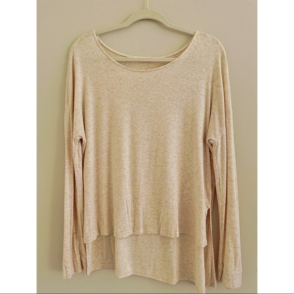 Copper Key | Tops | Copper Key Beige High Low Knit Top | Poshmark